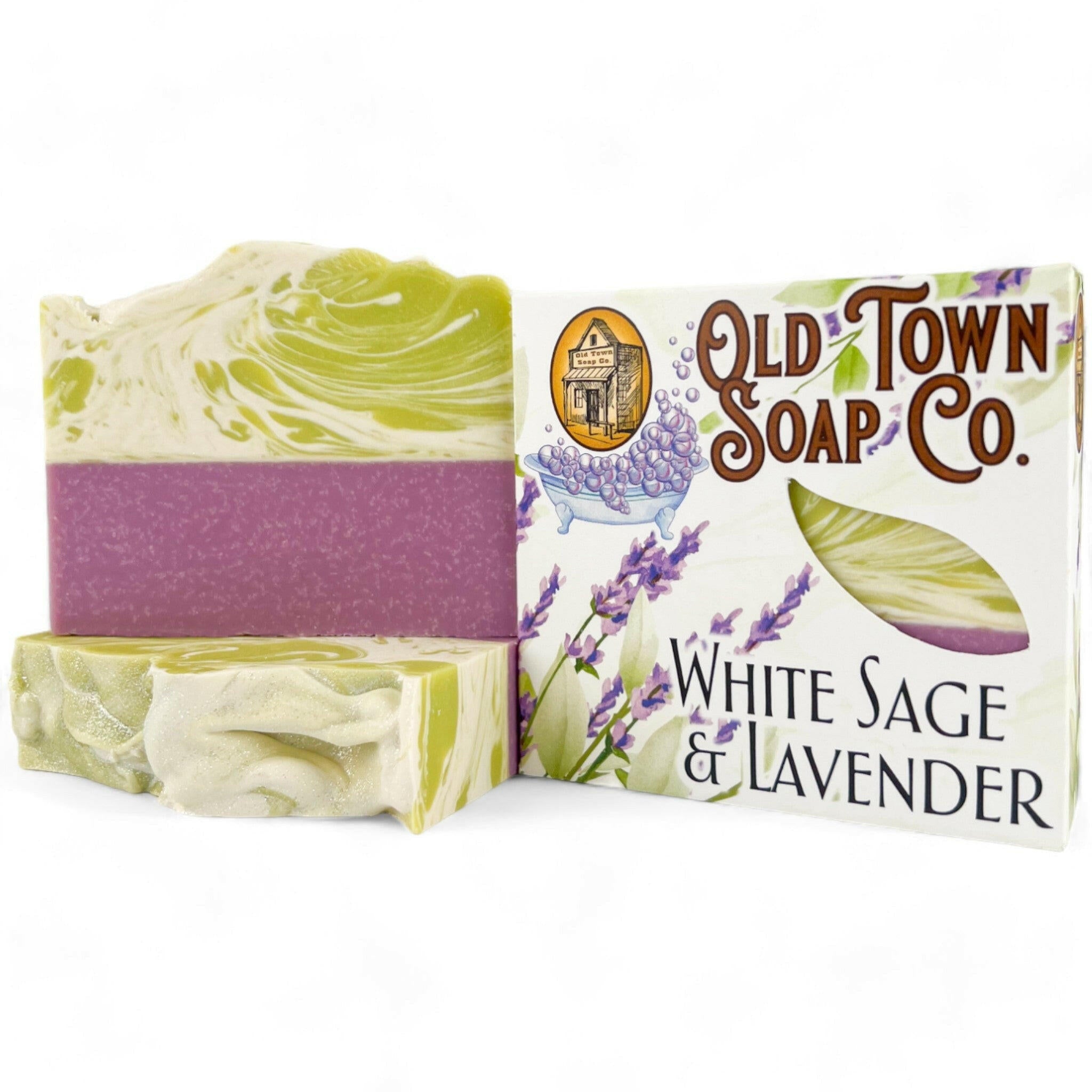 White Sage & Lavender -Bar Soap | Old Town Soap Co.